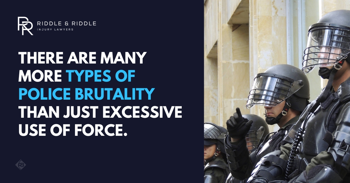 Common Types of Police Misconduct & Brutality | Riddle & Riddle Injury ...